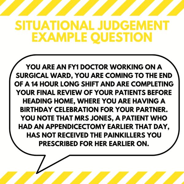 Situational Judgement Example Question: Patient Safety and ...